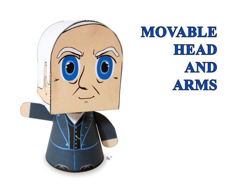 President Millard Fillmore Paper Toy Model W/movable Parts - Etsy