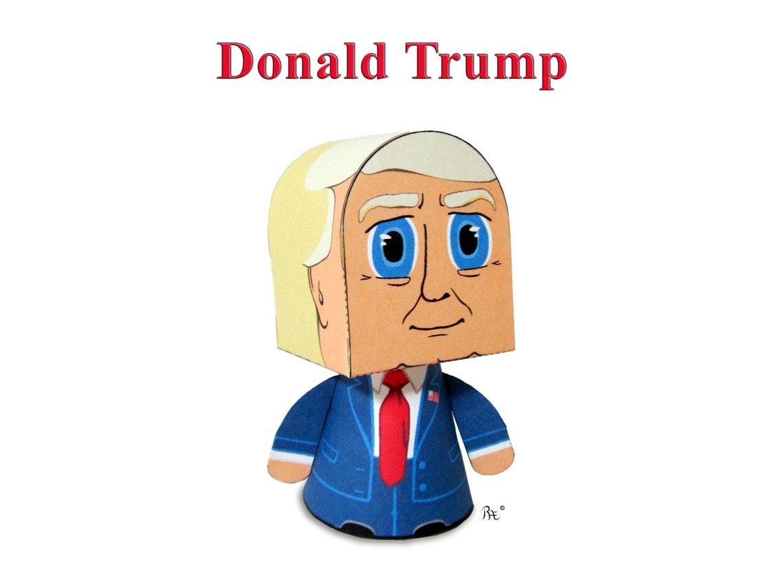 President Donald J Trump Paper Toy Model W/movable Parts - Etsy