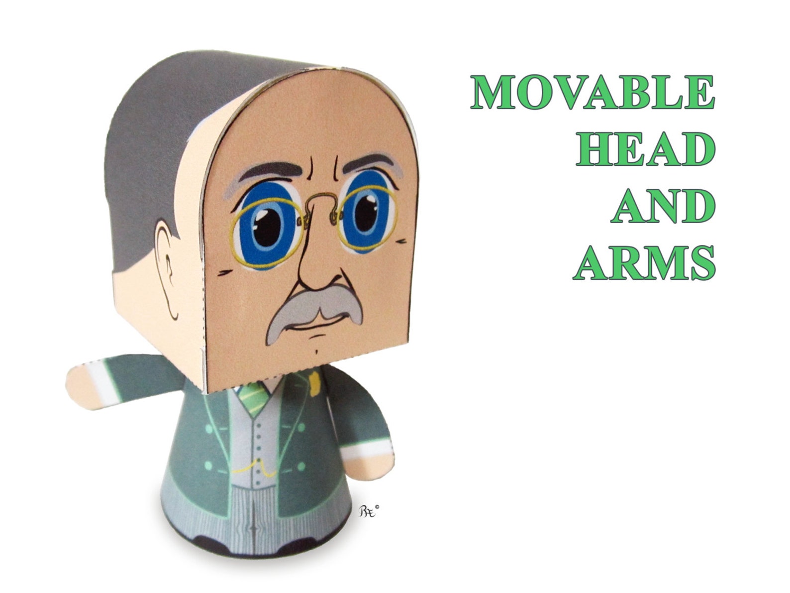 President Theodore Roosevelt Paper Toy Model W/movable Parts - Etsy
