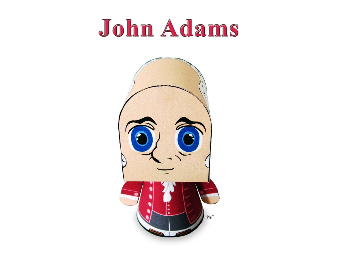 President John Adams Paper Toy Model W/movable Parts - Etsy