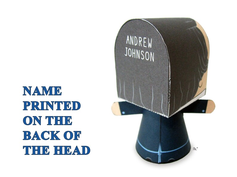 President Andrew Johnson Paper Toy Model W/movable Parts - Etsy