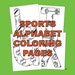 52 Sports Alphabet Coloring Pages - Etsy