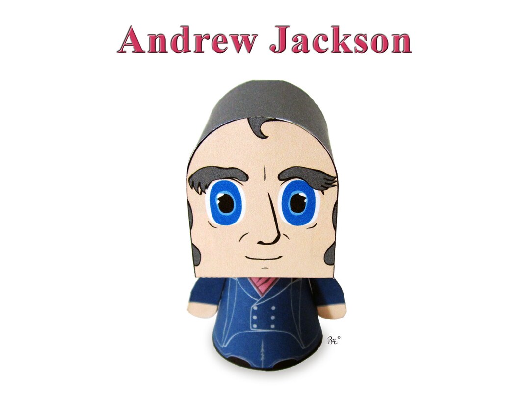 President Andrew Jackson Paper Toy Model W/movable Parts - Etsy