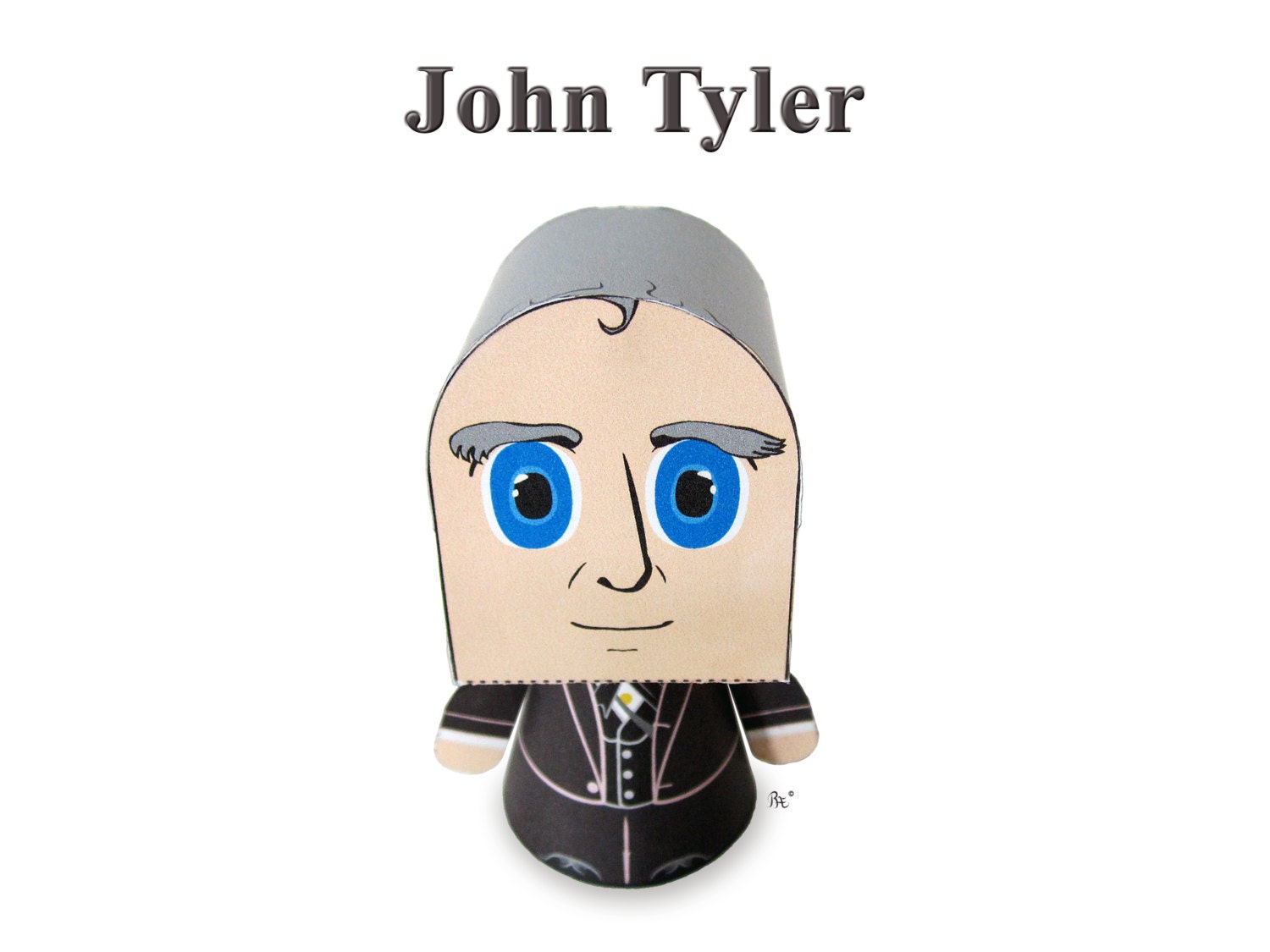President John Tyler Paper Toy Model W/movable Parts - Etsy