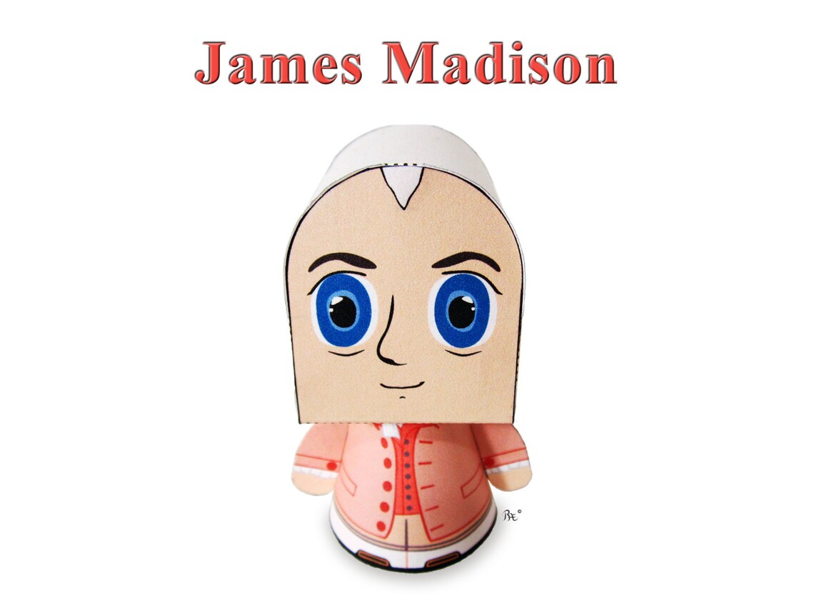 President James Madison Paper Toy Model W/movable Parts - Etsy