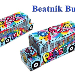 Flower Power Vehicles Paper Toy Car Models Set of 3 - Etsy