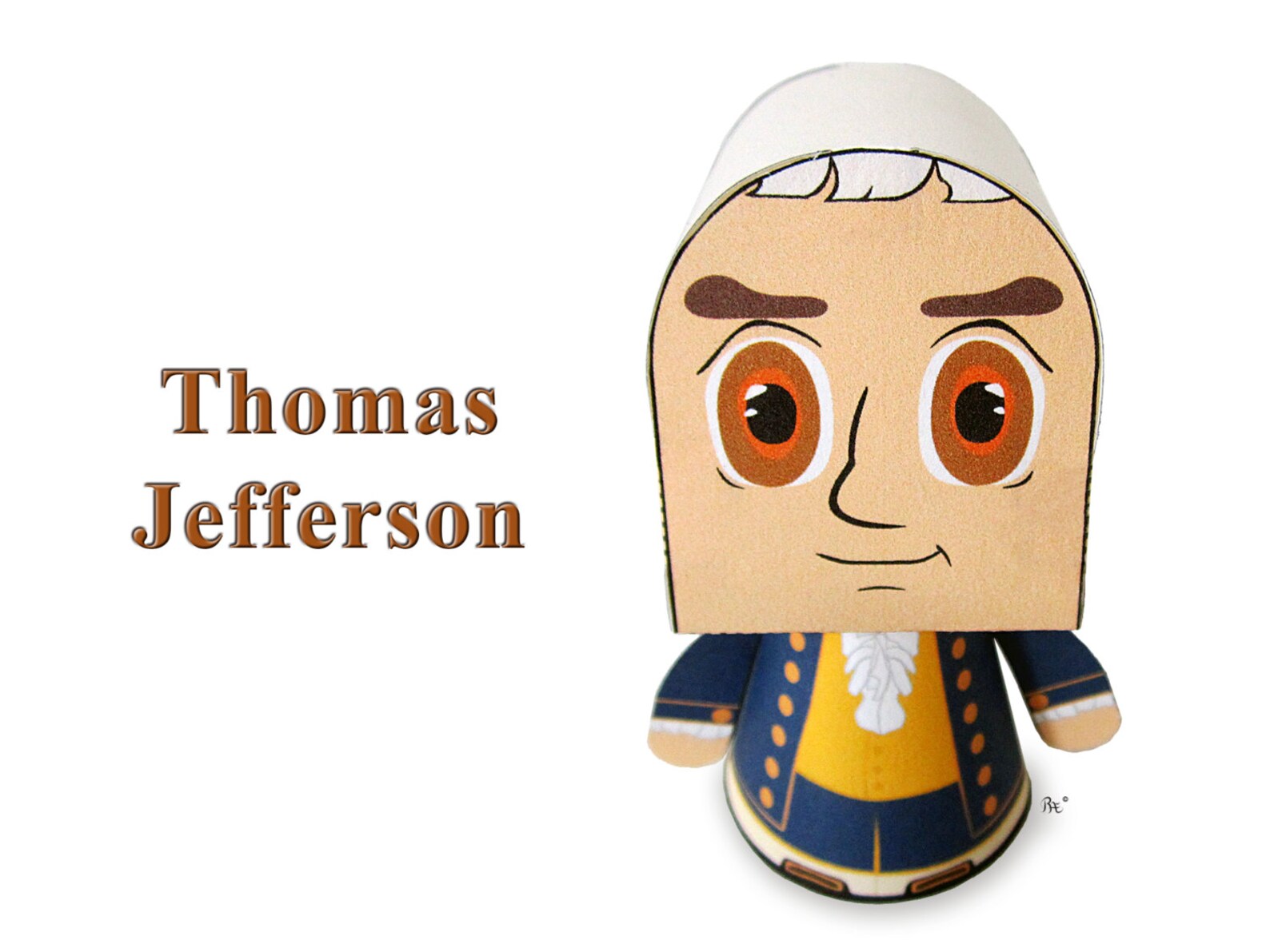 President Thomas Jefferson Paper Toy Model W/movable Parts - Etsy