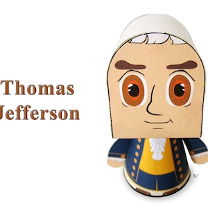 President Thomas Jefferson Paper Toy Model W/movable Parts - Etsy