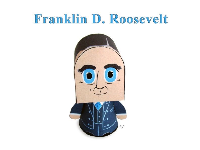 President Franklin D. Roosevelt Paper Toy Model W/movable Parts - Etsy