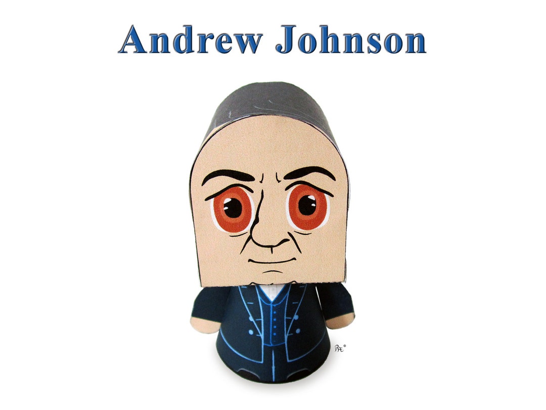 President Andrew Johnson Paper Toy Model W/movable Parts - Etsy