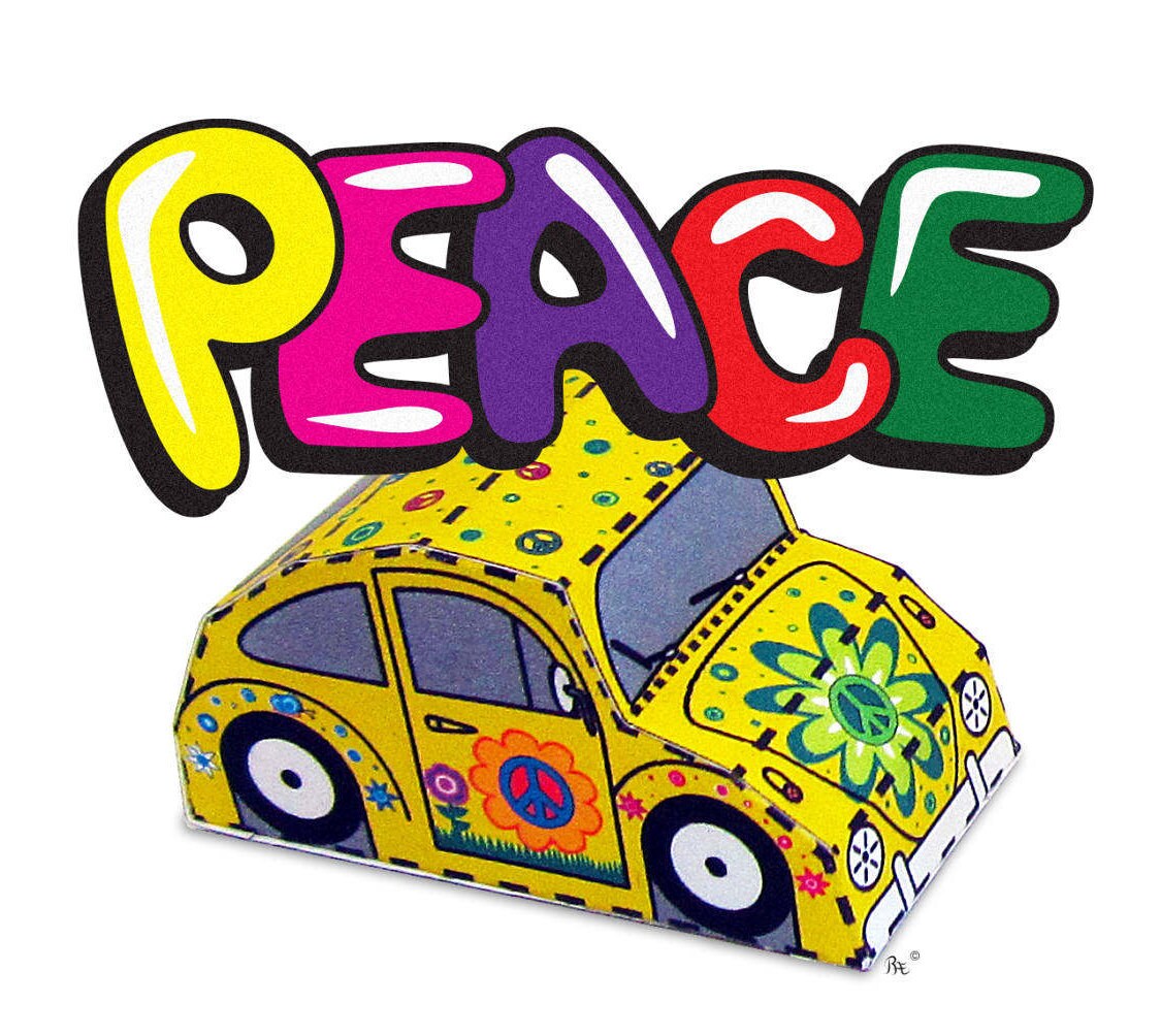 Flower Power Vehicles Paper Toy Car Models Set of 3 - Etsy