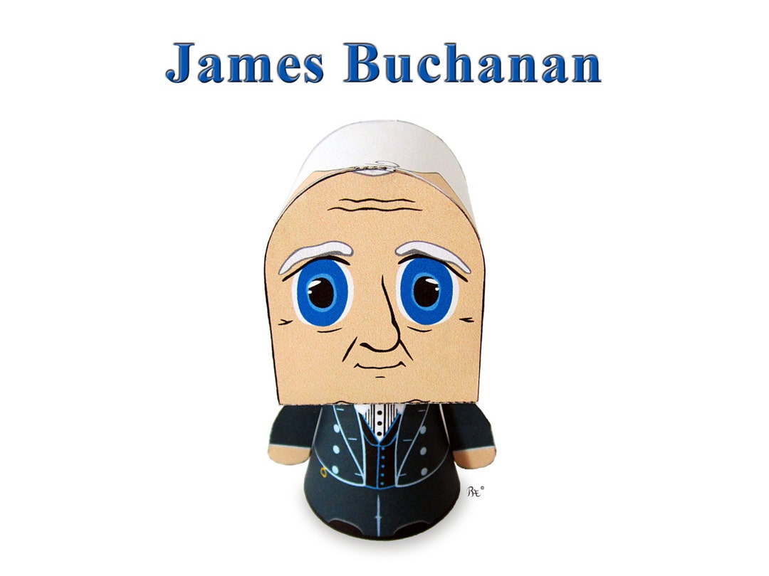 President James Buchanan Paper Toy Model W/movable Parts - Etsy