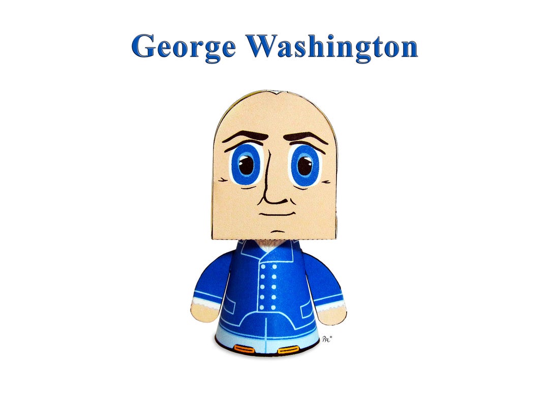 President George Washington Paper Toy Model W/movable Parts - Etsy