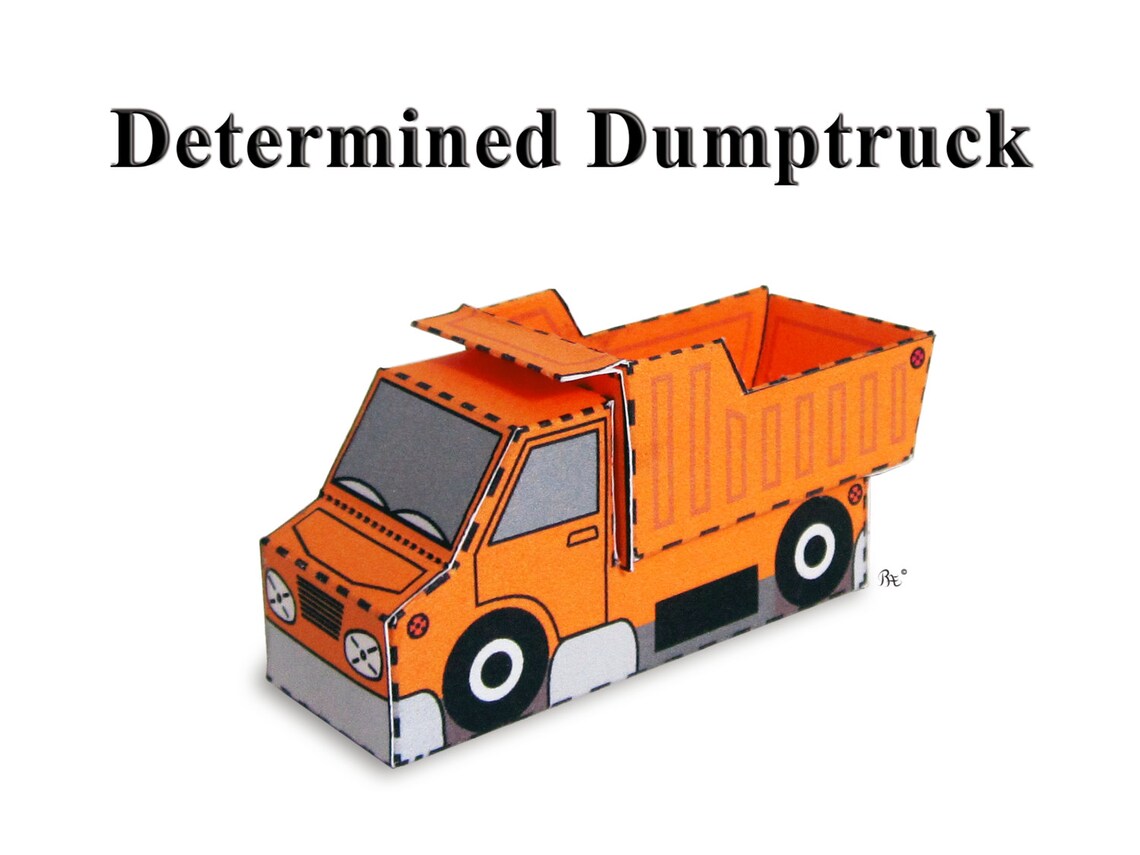 Construction Vehicles Paper Toy Vehicle Models Set of 3 - Etsy