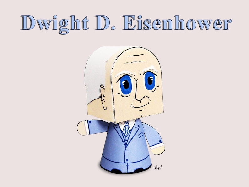 President Dwight D. Eisenhower Paper Toy Model W/movable Parts - Etsy
