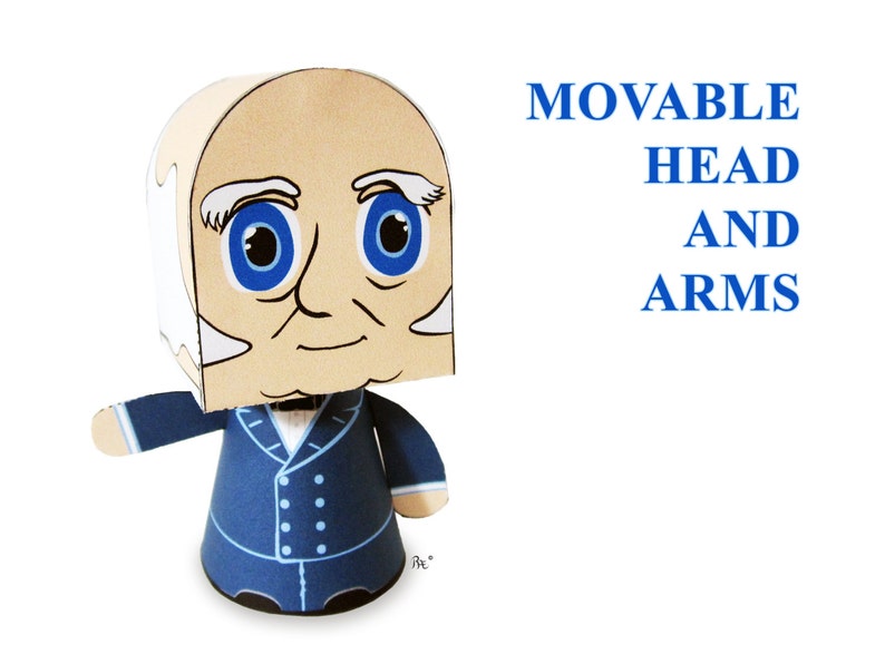 President Martin Van Buren Paper Toy Model W/movable Parts - Etsy