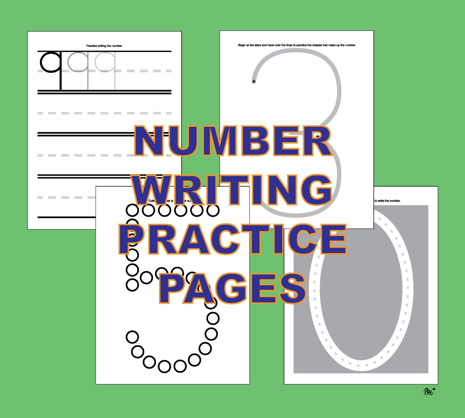 850 Alphabet & Number Writing Practice Activity Pages - Etsy