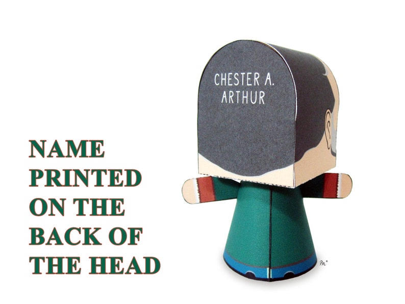 President Chester A. Arthur Paper Toy Model W/movable Parts - Etsy