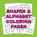 52 Shapes & Alphabet Coloring Pages - Etsy