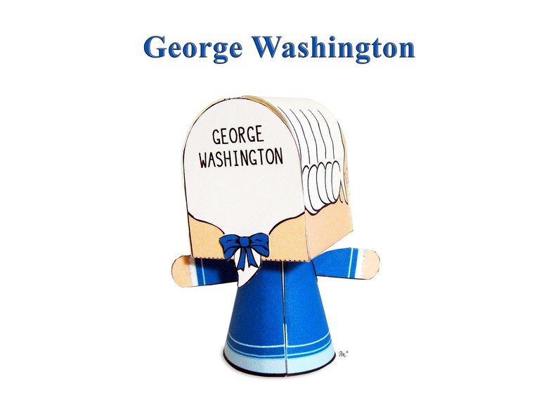 President George Washington Paper Toy Model W/movable Parts - Etsy