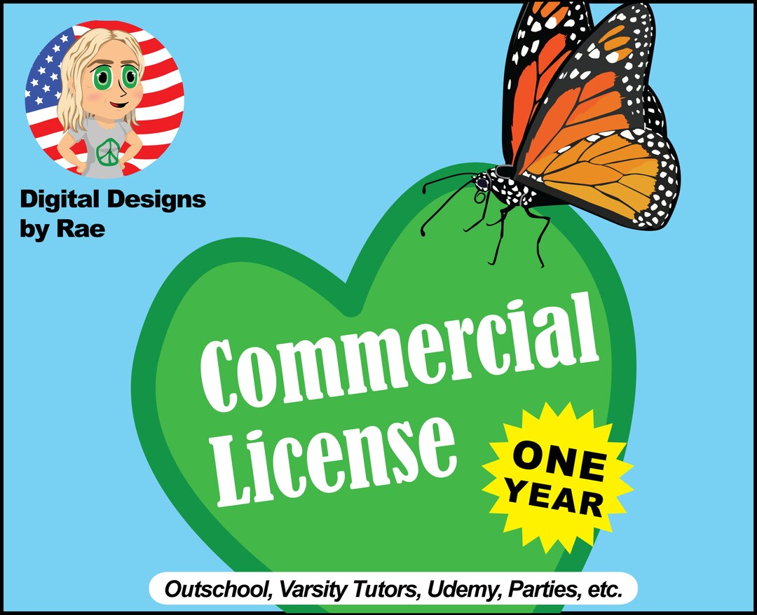 Commercial Use License: Outschool, Etc. - Etsy
