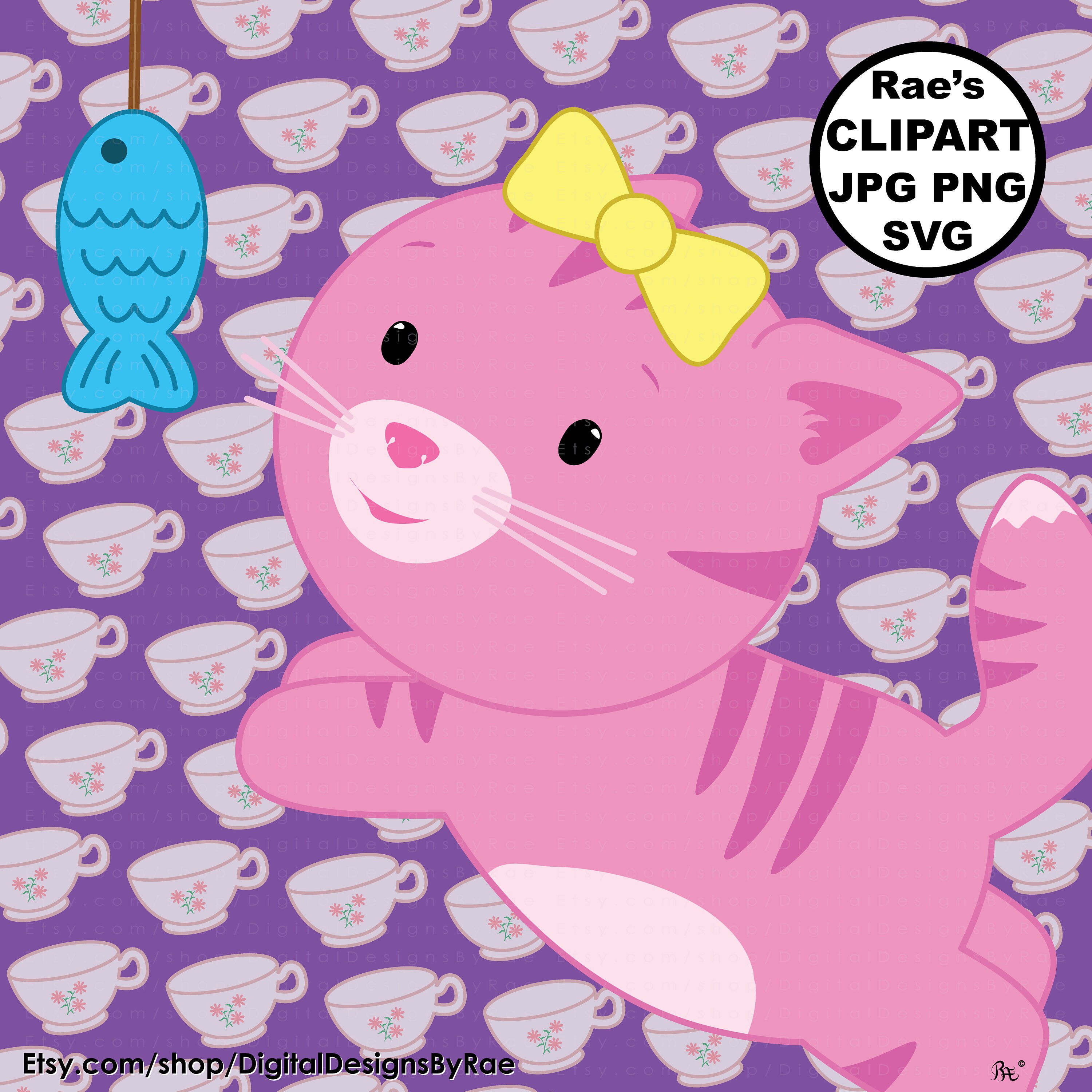 Baby Pink Kitties Digital Clipart Set - Etsy