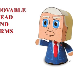 President Donald J Trump Paper Toy Model W/movable Parts - Etsy