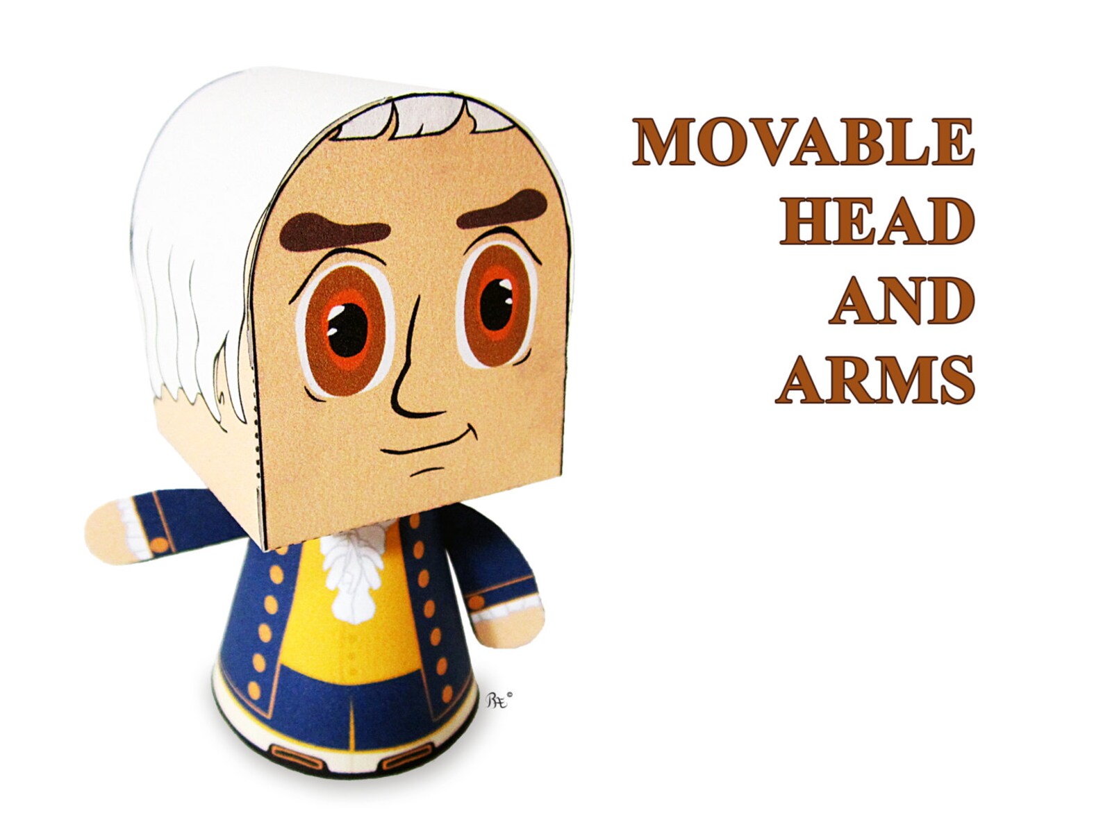 President Thomas Jefferson Paper Toy Model W/movable Parts - Etsy