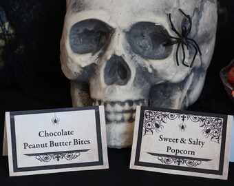 Halloween Place Card - Etsy