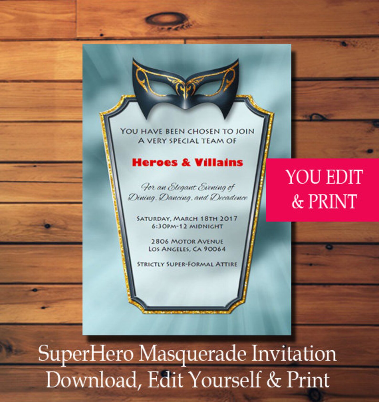 Masquerade Invitation Masquerade Party Invitation Masquerade - Etsy