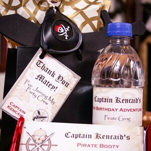 Pirate Tags, Pirate Thank You Tags, Pirate Favor Tags, Pirate Birthday ...