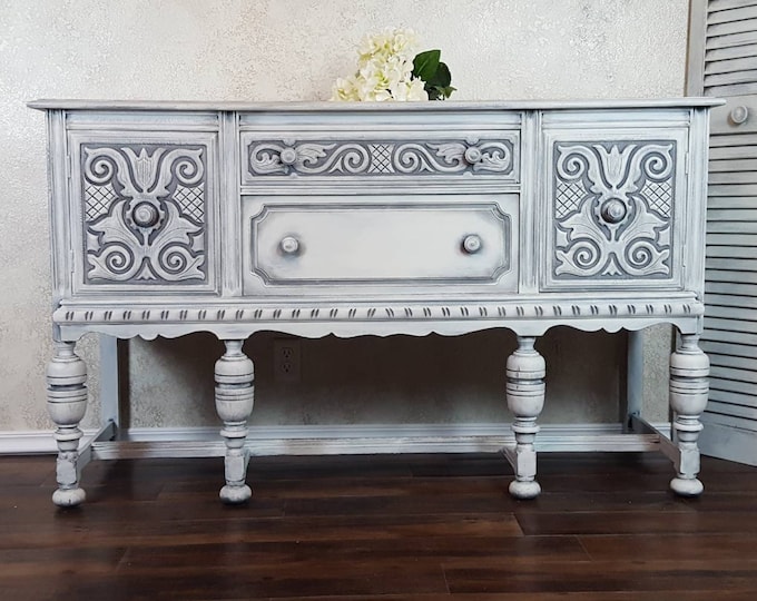 SOLD*** Antique Bernhardt/ J.B. Sciver Jacobean Buffet, Server ...