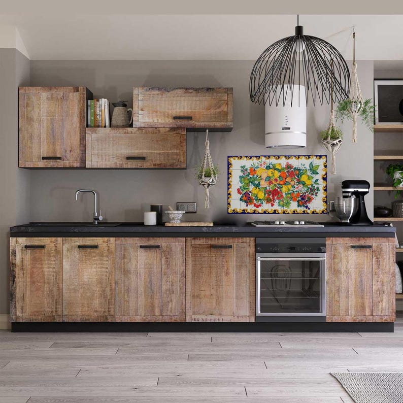 Hand-painted Ceramic Tile Mural – Kitchen Backsplash, Bathroom,indoor ...