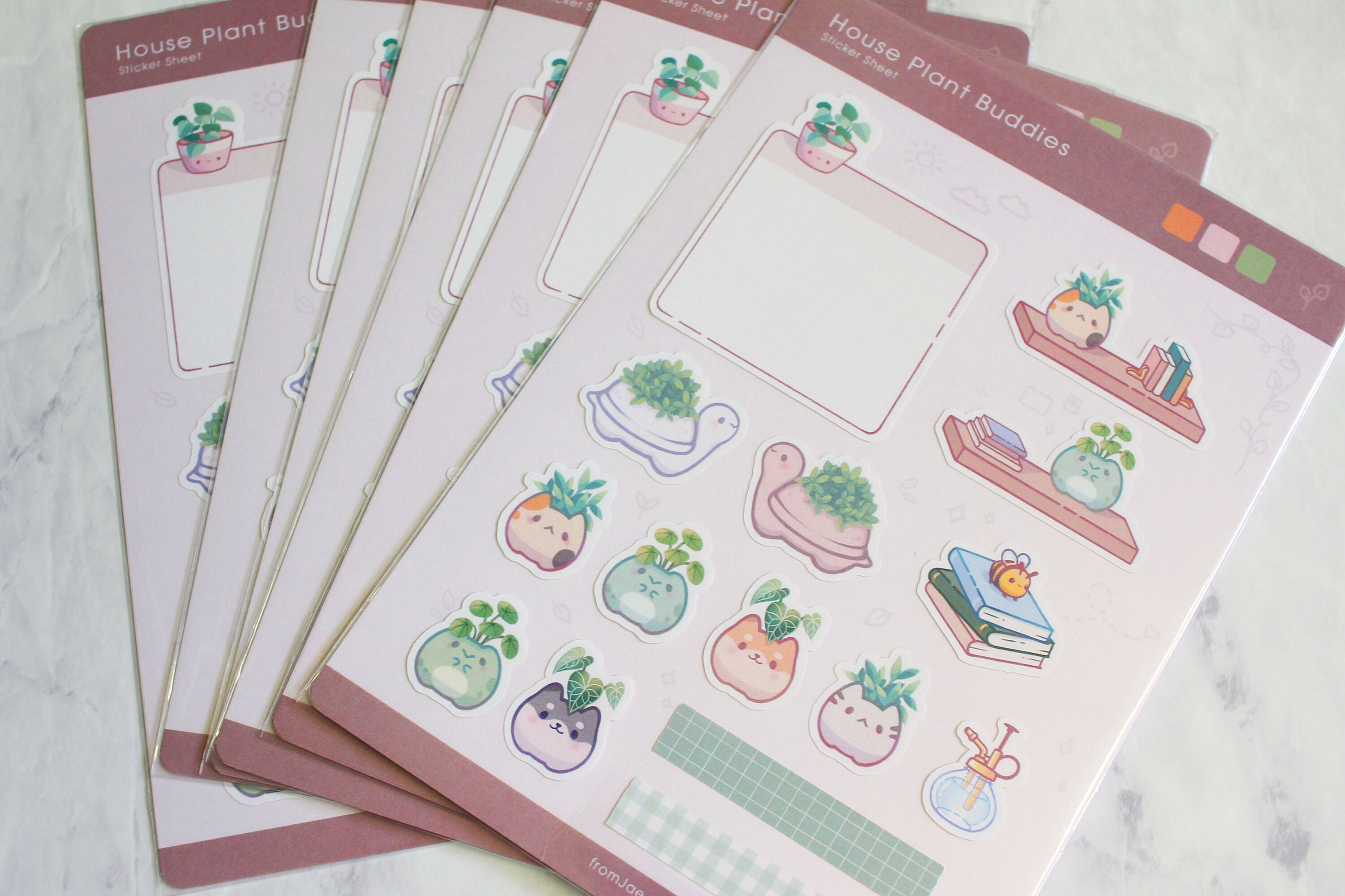 House Plants Buddies Sticker Sheet - Etsy