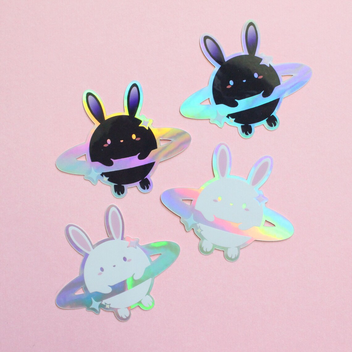 Space Hoppers Holographic Stickers - Etsy
