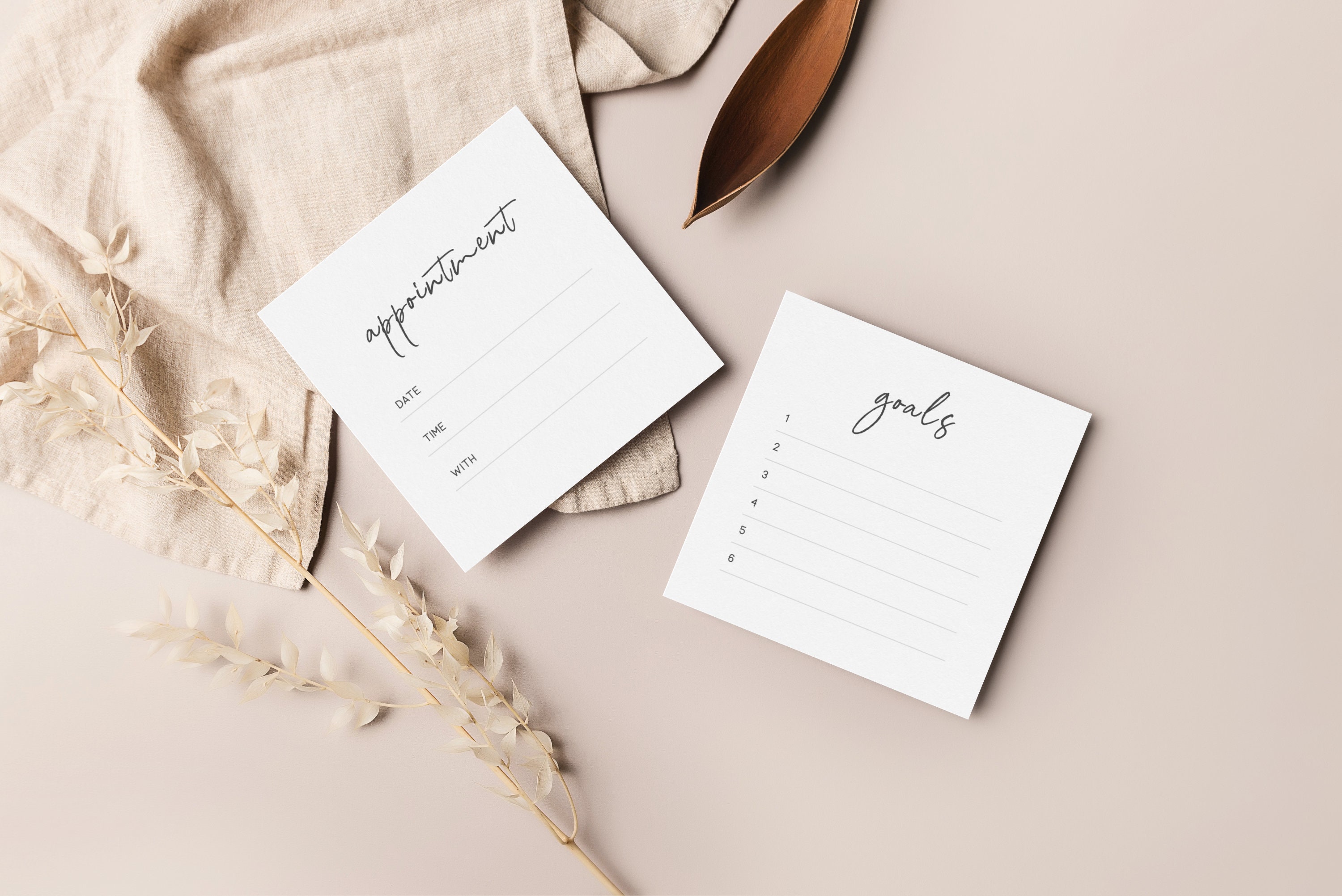 Printable Mini Productivity Planner Cards A4 A5 Letter | Etsy