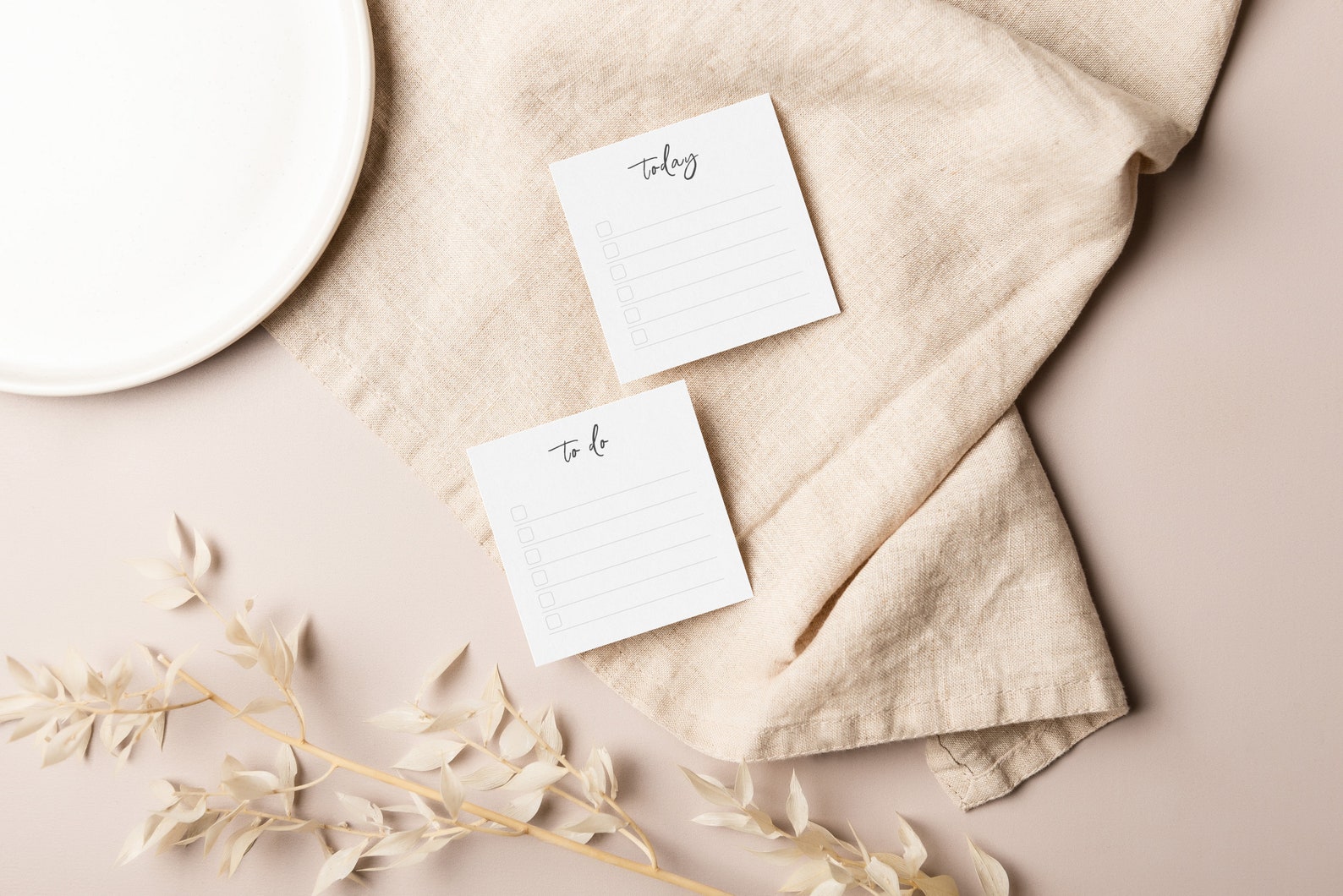 Printable Mini Productivity Planner Cards A4 A5 Letter | Etsy