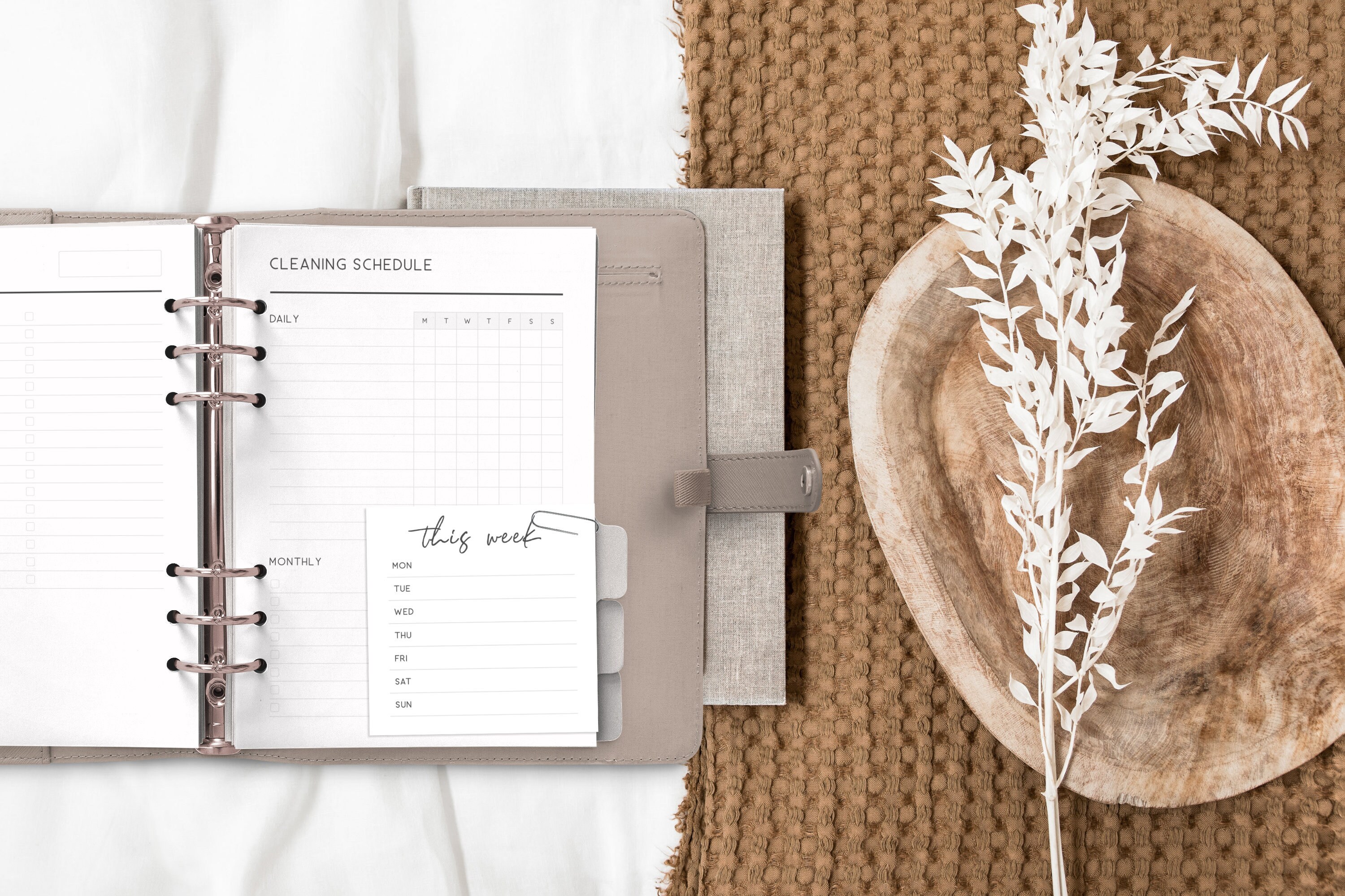 Printable Mini Productivity Planner Cards A4 A5 Letter | Etsy