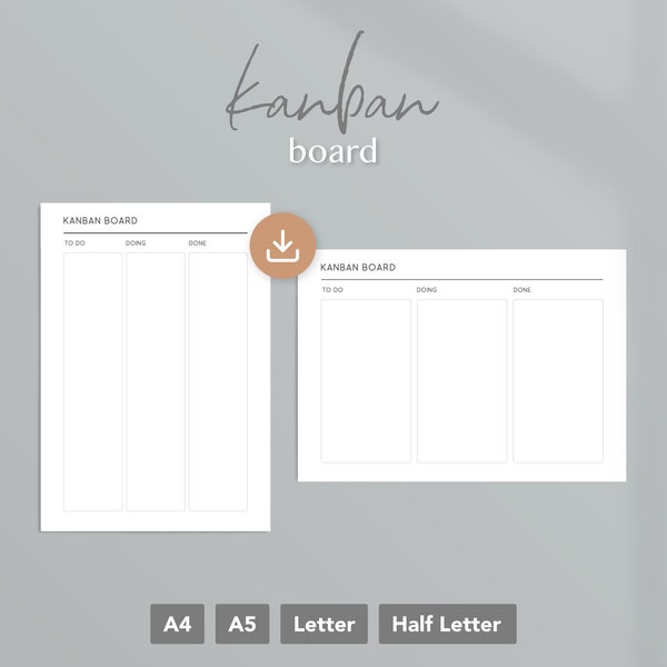 Kanban Printable - Etsy