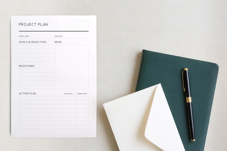 Printable Project Planner | A4, A5, Letter, Half Letter Planner Inserts ...