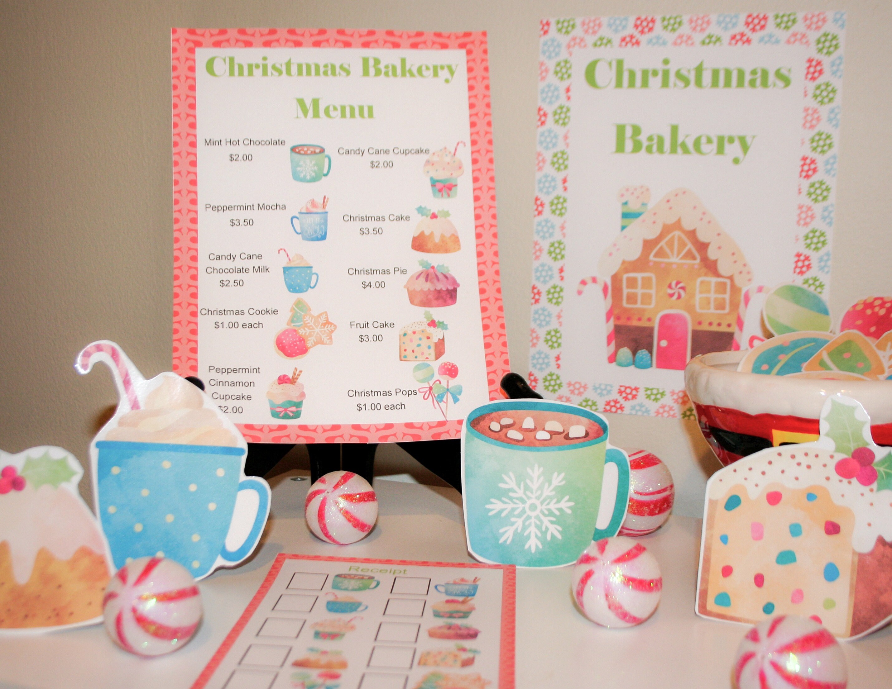 Christmas Bakery Shop Dramatic Play Set - Etsy