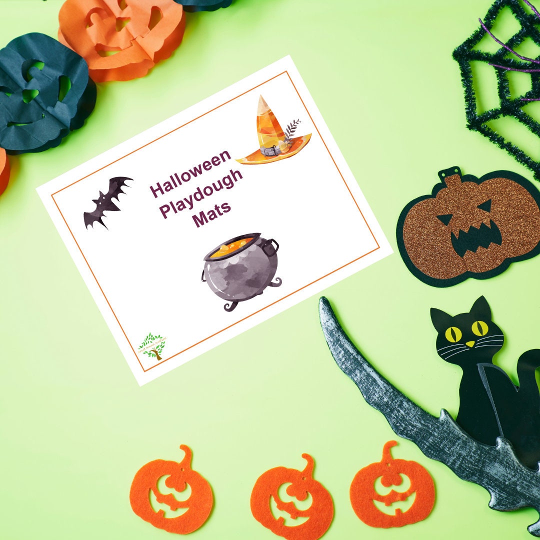Halloween Playdough Mats Bundle - Etsy