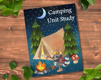 Camping Unit Study Vocabulary Cards, Kids Camping Activities, Camping ...