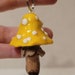 Yellow Toadstool Charm Handmade Polymer Clay Charm for Bags - Etsy