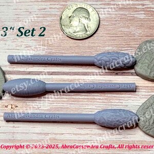 3" Oval Texture Stick Tool Sets for Sculpting | Five Sets to Choose ...