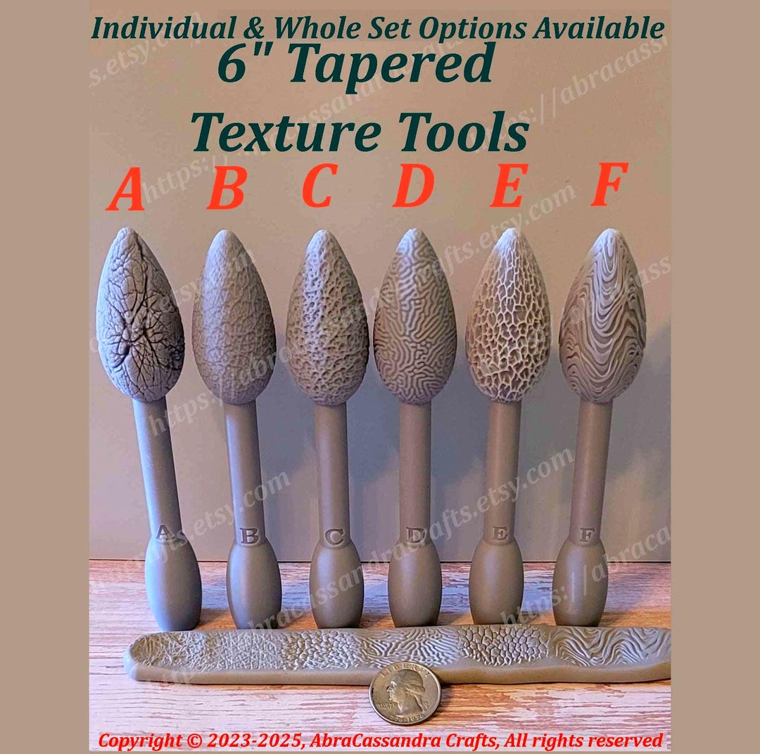 6" Tapered Texture Tool for Sculpting | Individual Sticks | Clay, SFX ...