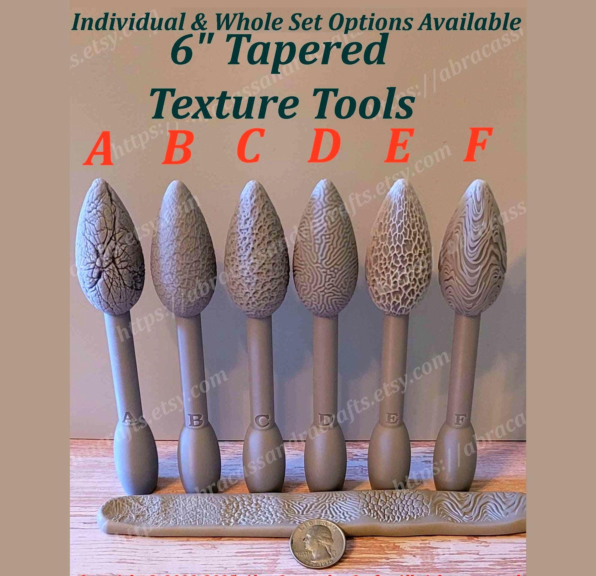 6" Tapered Texture Tool for Sculpting | Individual Sticks | Clay, SFX ...