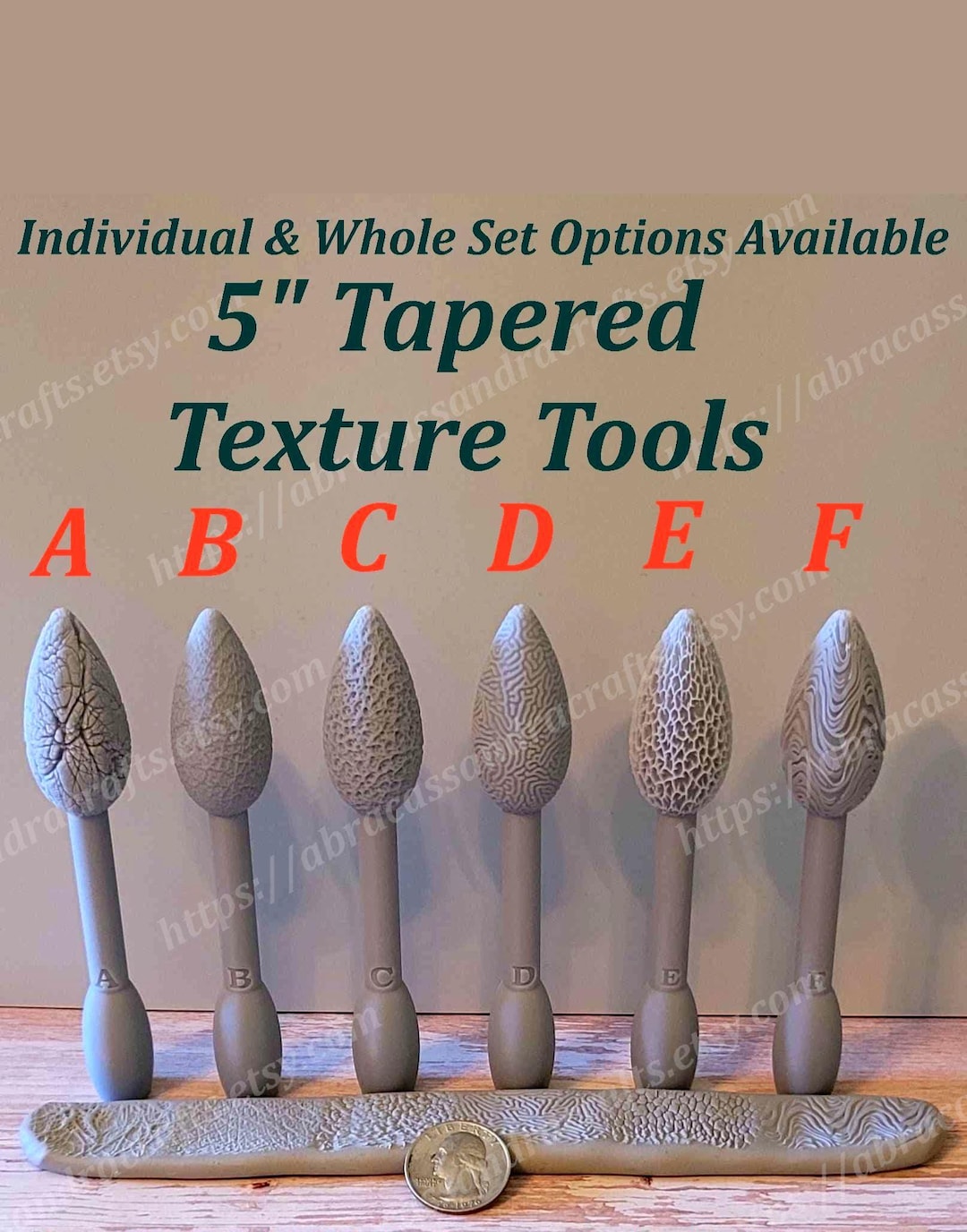 5" Tapered Texture Tool for Sculpting | Individual Sticks | Clay, SFX ...