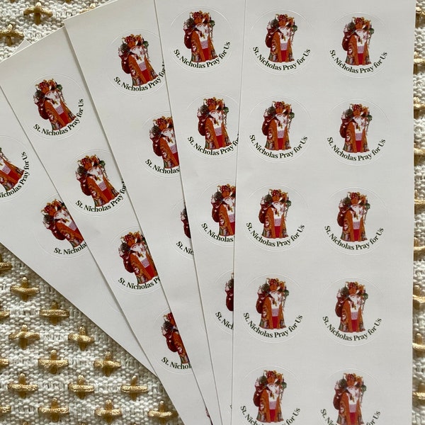 St Nicholas Stickers - Etsy