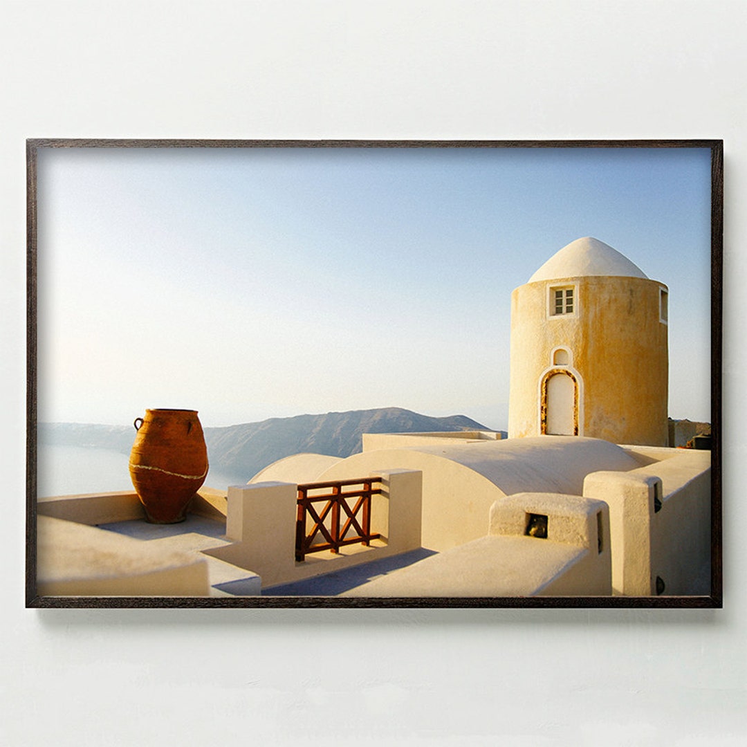 SANTORINI PHOTO, Greek Photography, Fira, Mediterranean Print ...